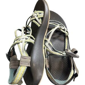 Chaco | Shoes | Chacos Vibram Sandals Green Hiking Outdoor Sandals ...